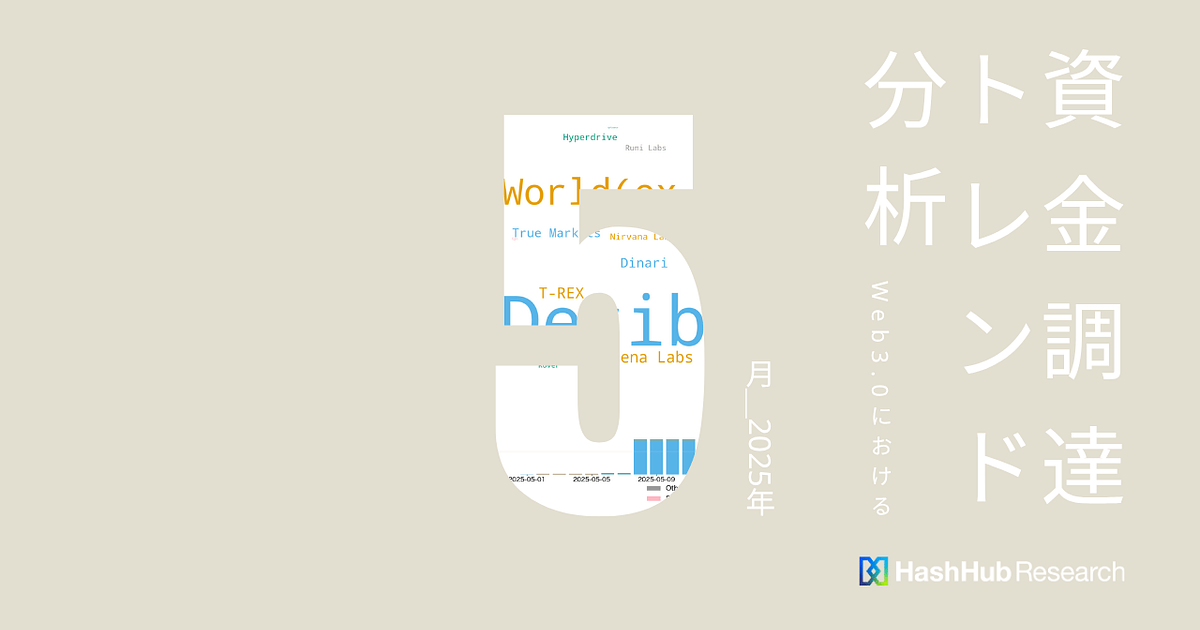 Web3.0最新資金調達トレンド分析 - 2025年5月レポート | HashHub Research